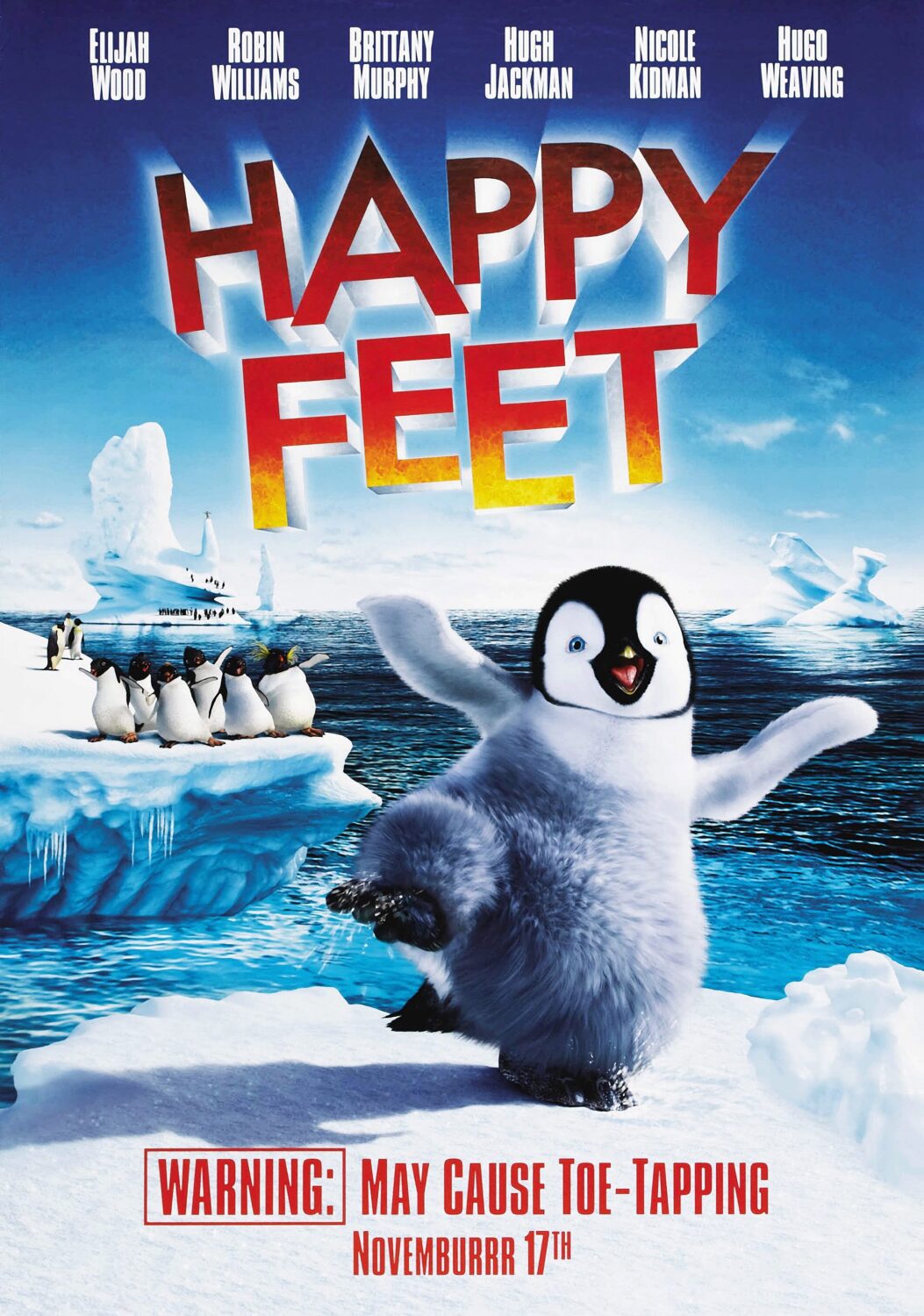 Happy Feet Movie Poster - Classic 00's Vintage Poster - prints4u
