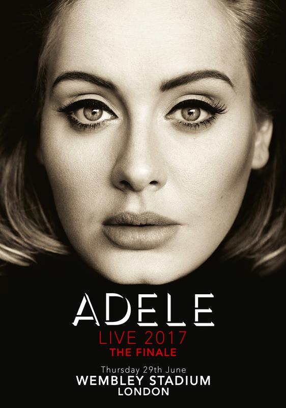 ADELE Live: London Wembley Stadium 29th June 2017 Poster