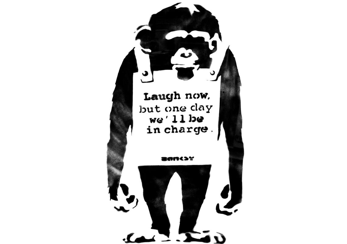BANKSY Laugh Now – Los Angeles Poster