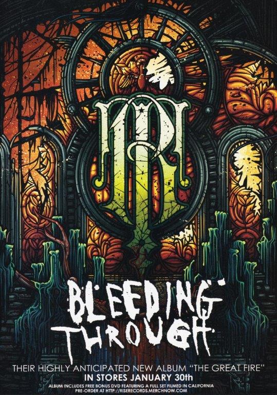 BLEEDING THROUGH The Great Fire Poster Print - prints4u