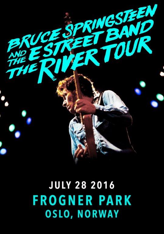 BRUCE SPRINGSTEEN Frogner Park Oslo Norway The River 2016 Poster Print ...