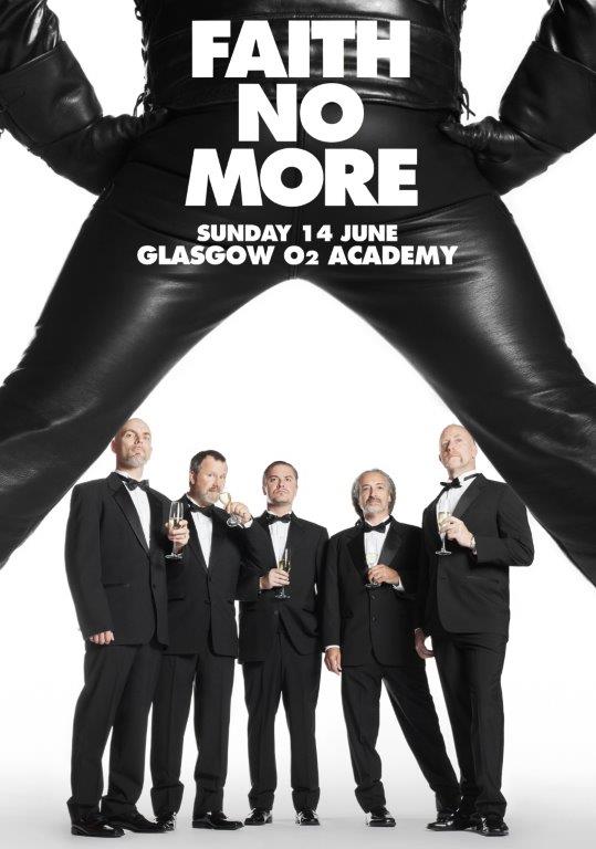 FAITH NO MORE Glasgow Academy 14th June 2015 Poster Print - prints4u