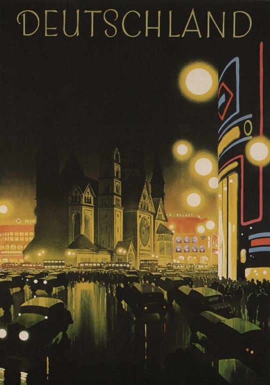 GERMANY - Deutschland - Vintage Travel Poster Print - prints4u