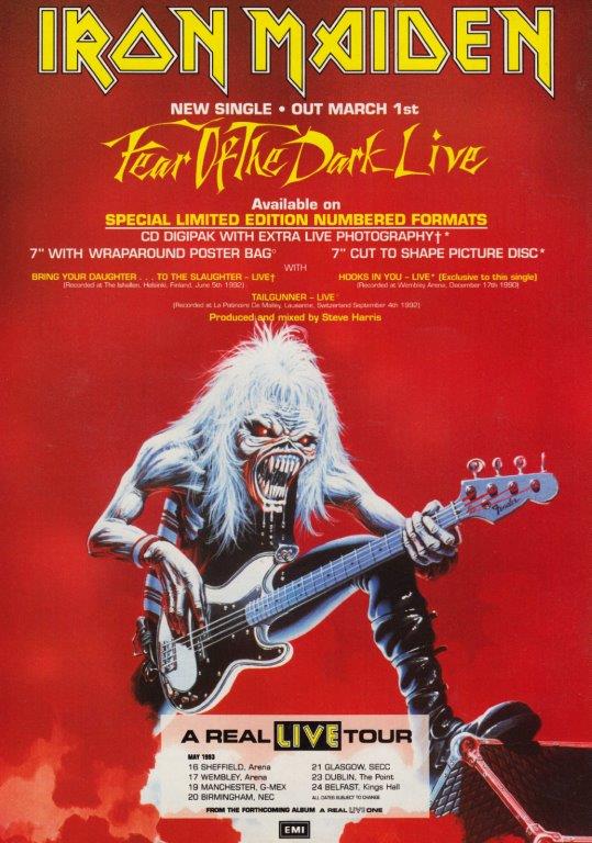 Iron Maiden Fear Of The Dark Poster Iron Maiden Fear Of The Dark