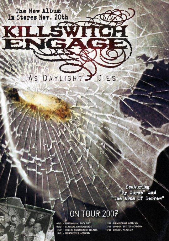 KILLSWITCH ENGAGE As Daylight Dies Poster Print - prints4u