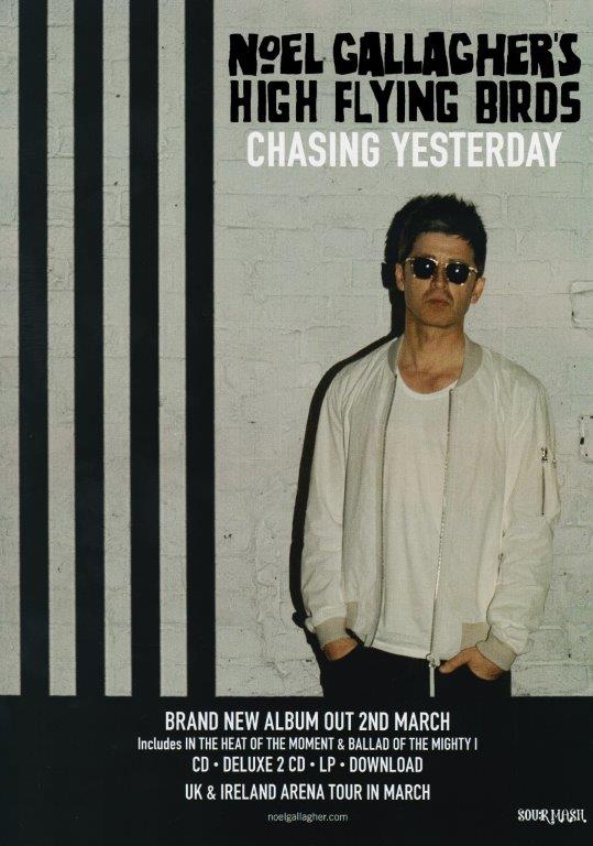 NOEL GALLAGHER Chasing Yesterday Poster