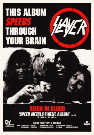 SLAYER Reign In Blood Poster