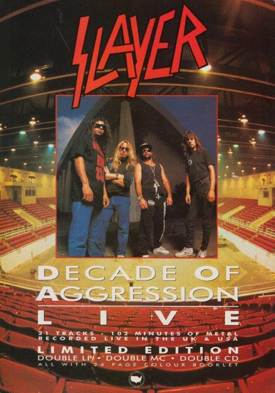 SLAYER Decade Of Aggression Poster Print - prints4u