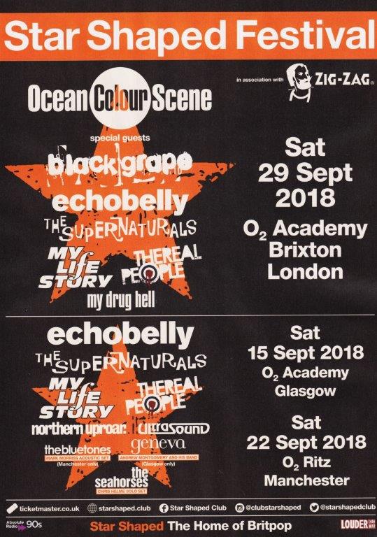 STAR SHAPED FESTIVAL 2018 UK Poster Print - prints4u