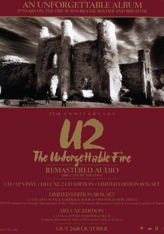 U2 The Unforgettable Fire Poster