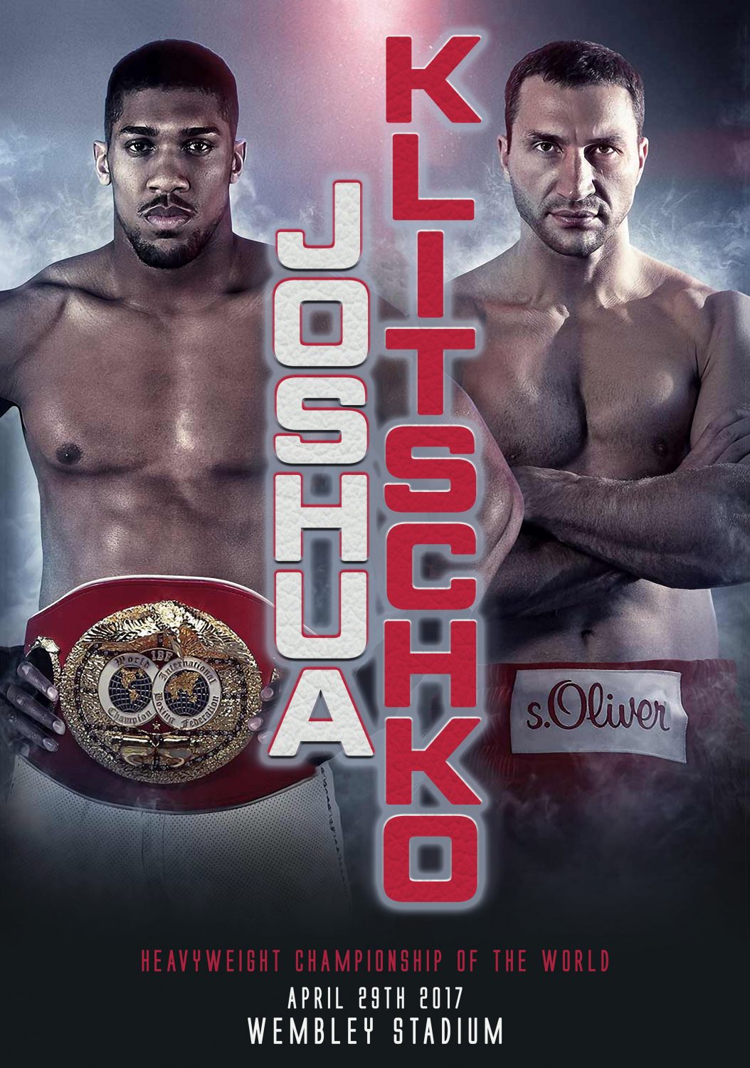 ANTHONY JOSHUA vs. WLADIMIR KLITSCHKO Wembley Stadium 2017 Poster