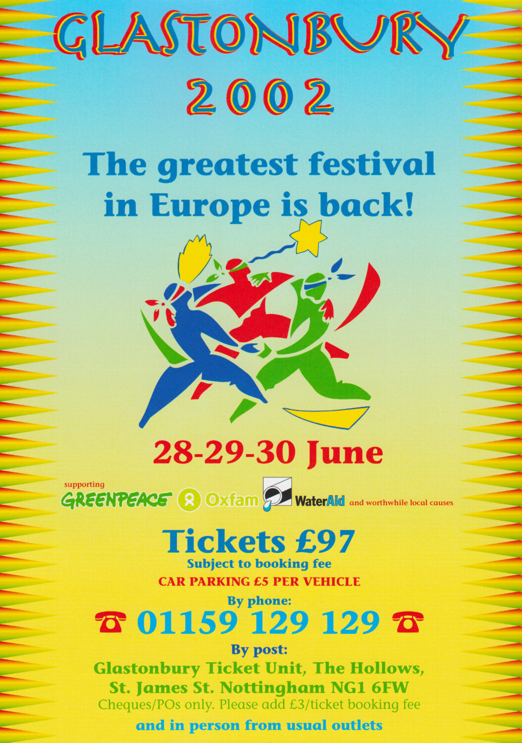 GLASTONBURY FESTIVAL 2002 Poster