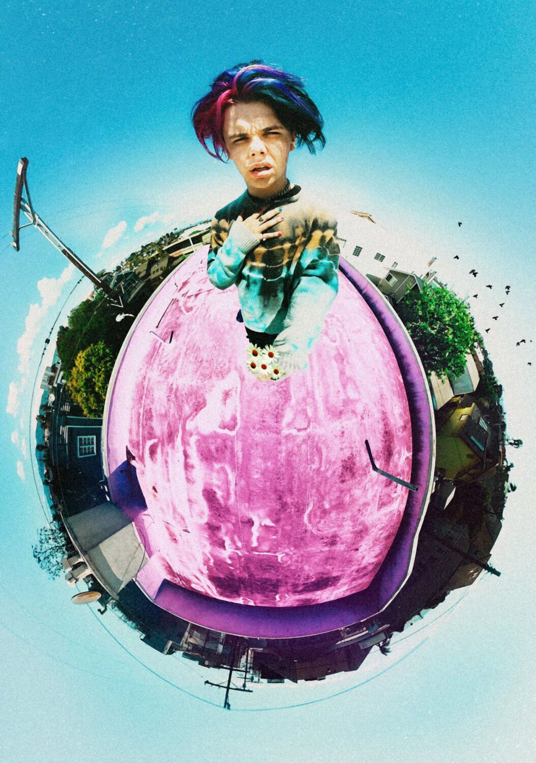 YUNGBLUD Weird! Textless Album Artwork Poster | prints4u