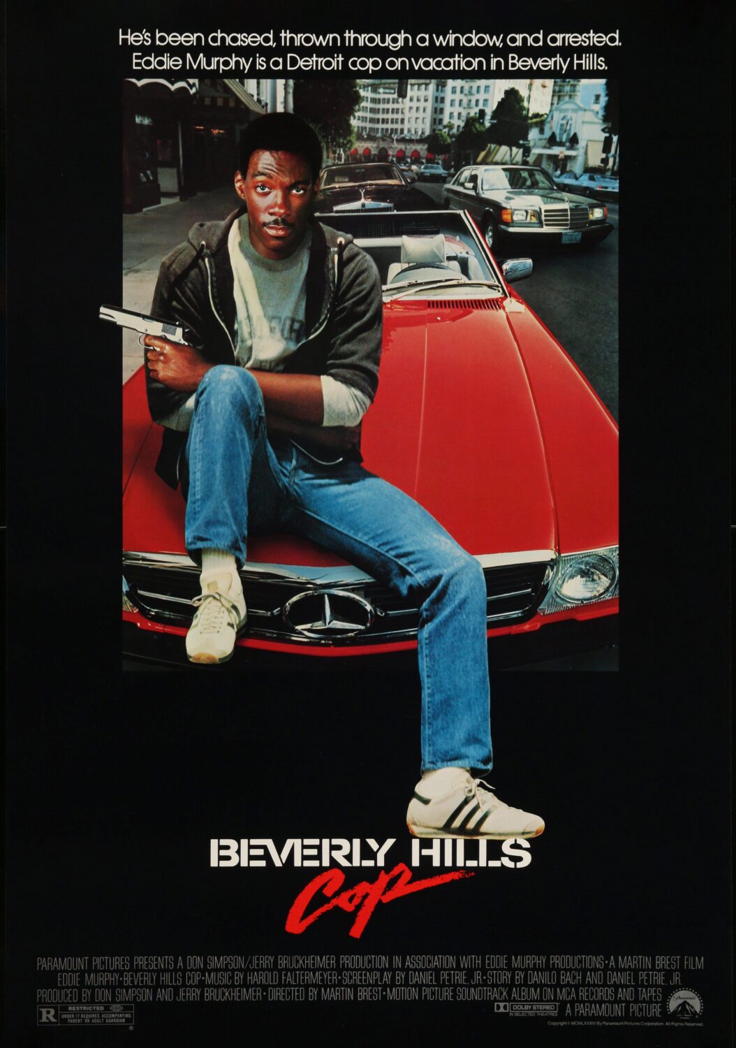 Beverly Hills Cop Movie Poster - Classic 80's Vintage Poster Print ...