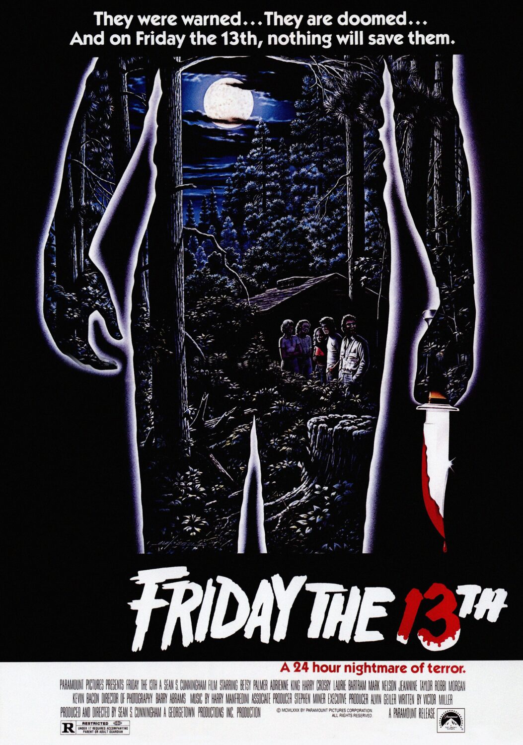 Friday the 13th Movie Poster - Classic 80's Vintage Poster