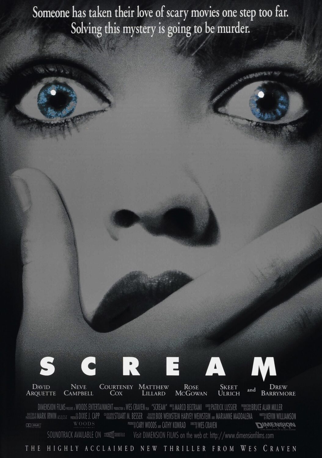 Scream Movie Poster - Classic 90's Vintage Poster