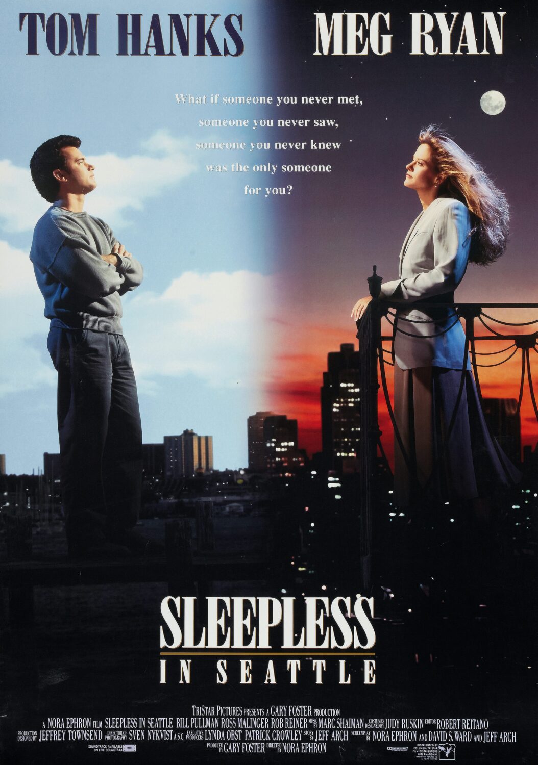 Sleepless in Seattle Movie Poster - Classic 90's Vintage Poster Print ...