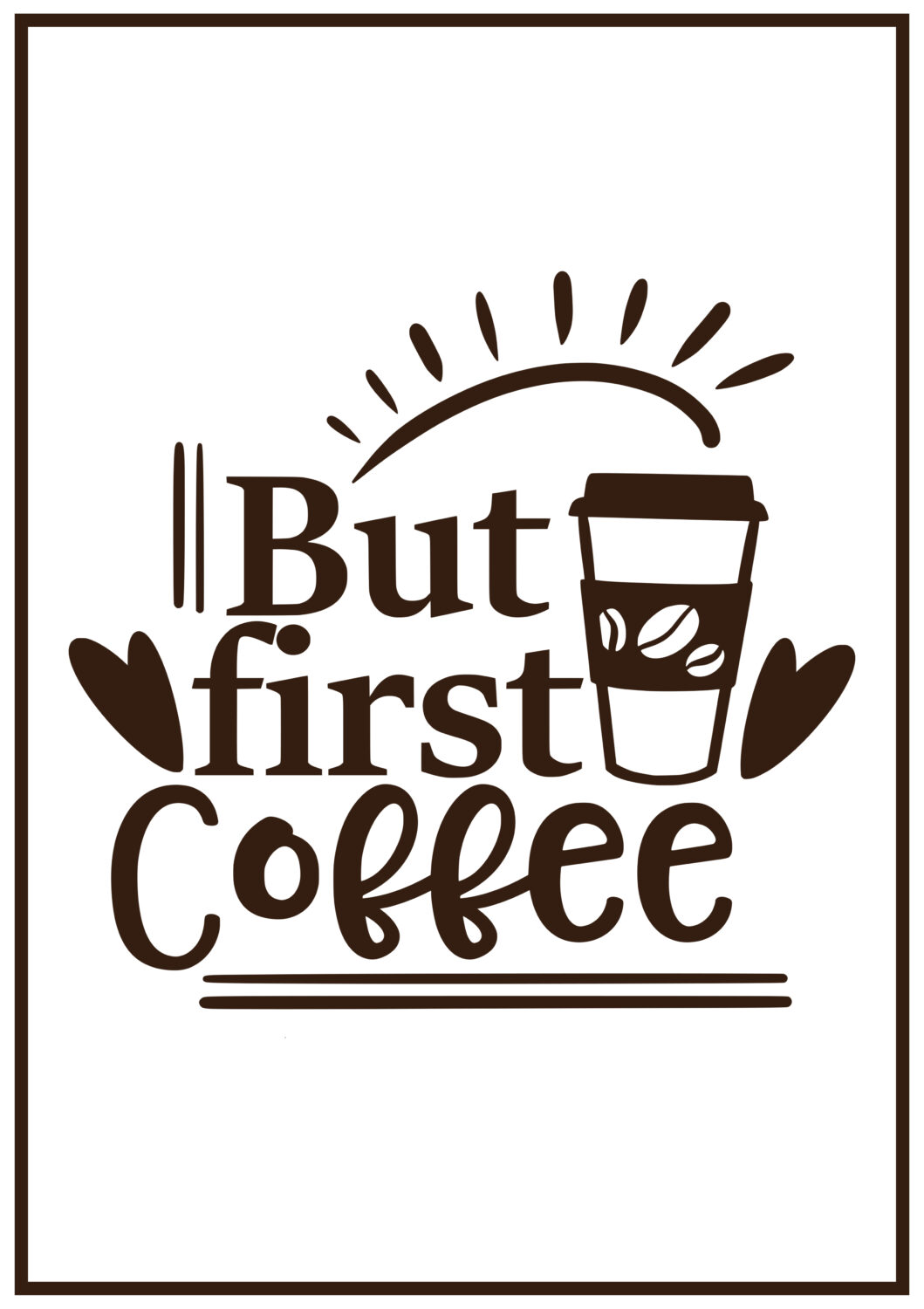 But First Coffee Poster Print - prints4u