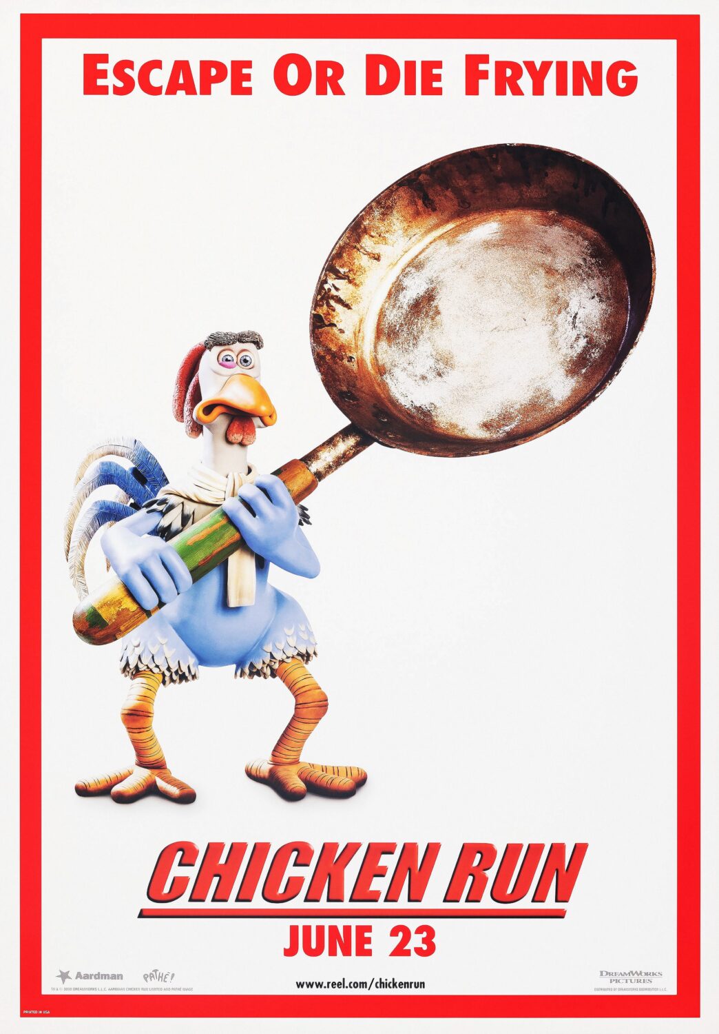 Chicken Run Movie Poster - Classic 00's Vintage Poster - prints4u