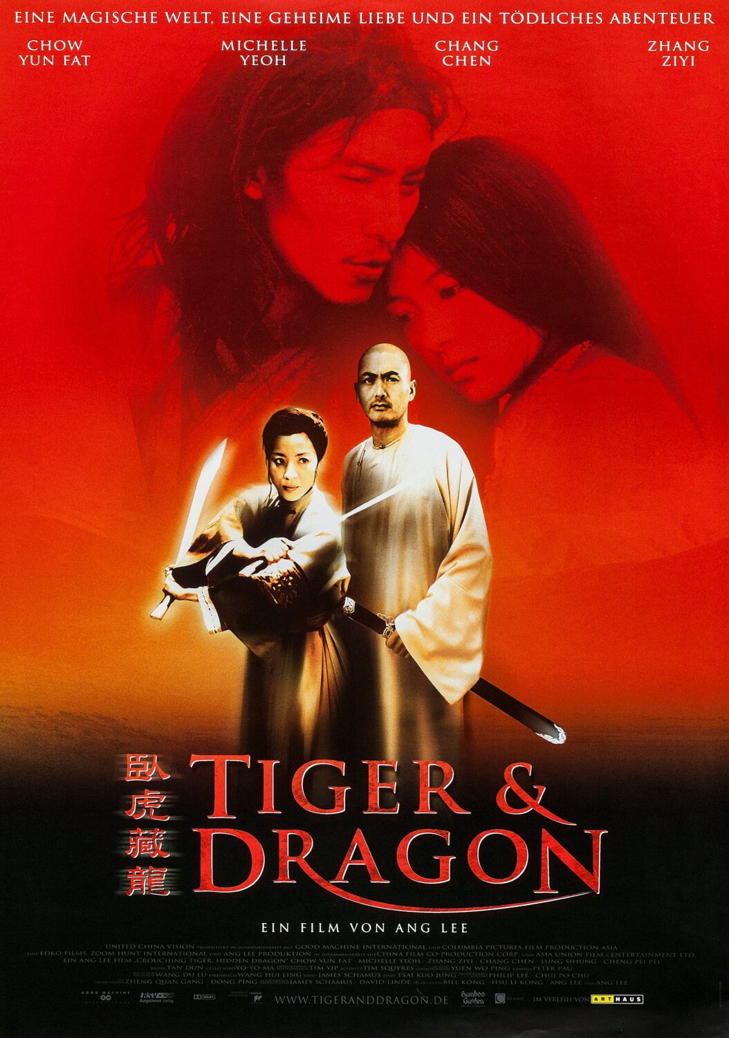 Crouching Tiger, Hidden Dragon Movie Poster - Classic 00's Vintage ...