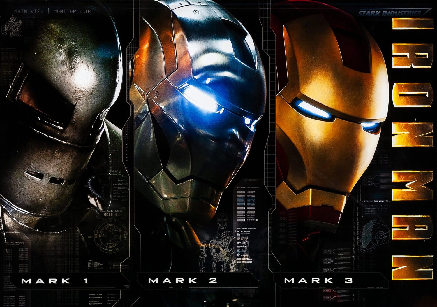 Iron Man Movie Poster - Classic 00's Vintage Poster Print - prints4u