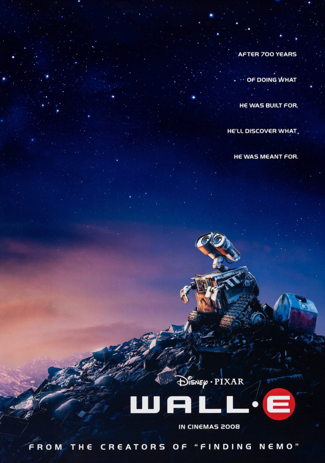 Wall-E Movie Poster - Classic 00's Vintage Poster