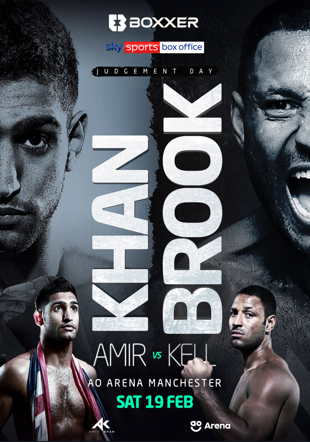 AMIR KHAN vs. KELL BROOK Manchester 2022 Fight Boxing Poster