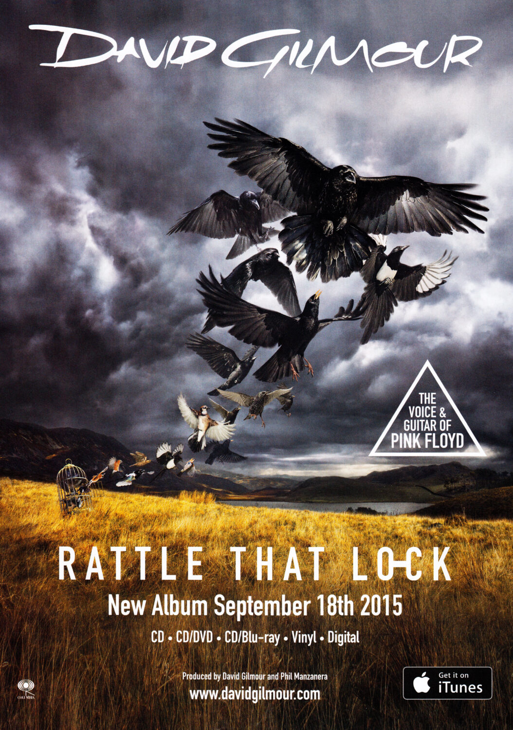 DAVID GILMOUR Rattle That Lock Poster