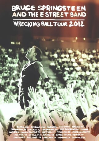 BRUCE SPRINGSTEEN Wrecking Ball 2012 UK Tour Poster
