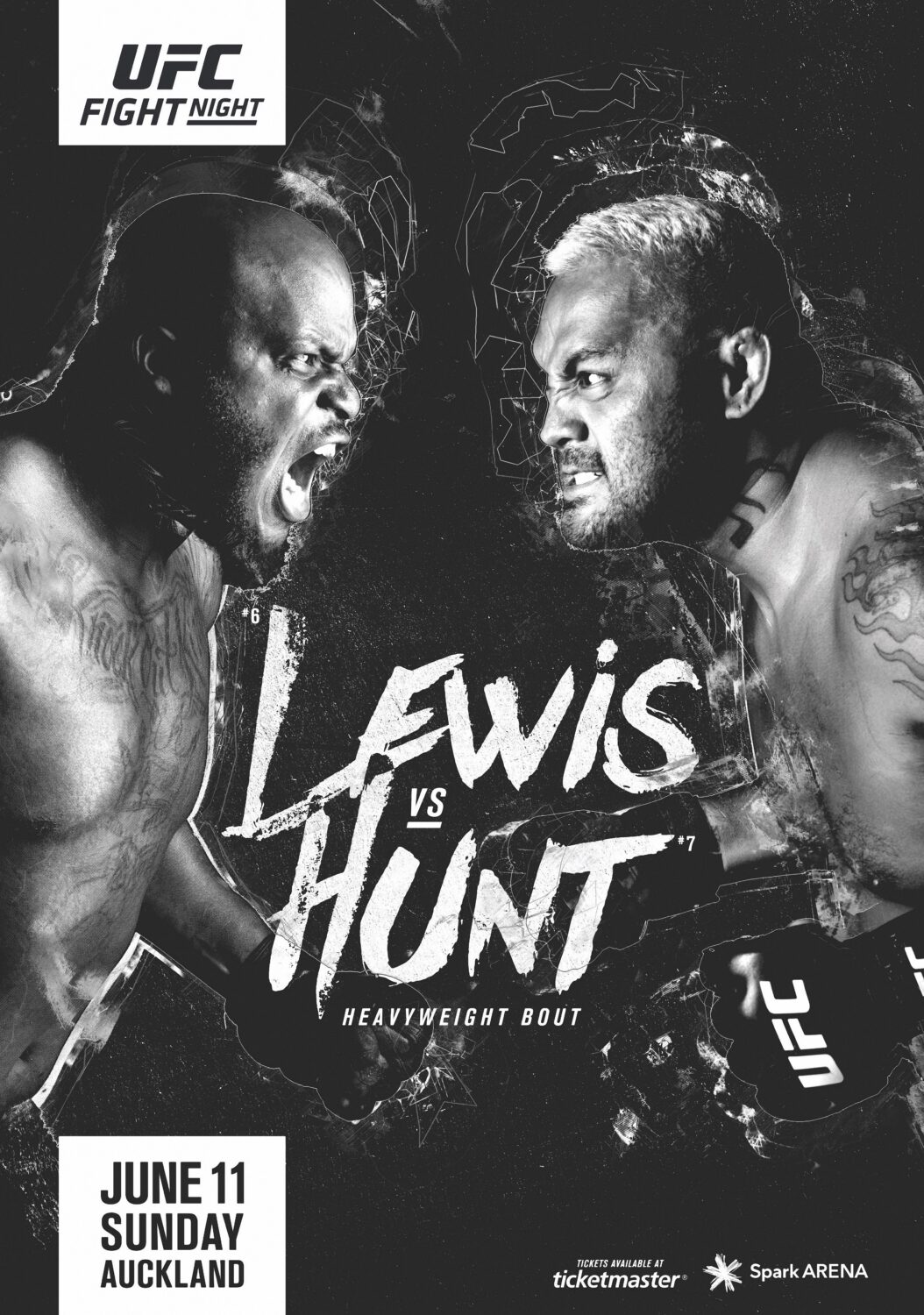 UFC Fight Night 110; Lewis vs. Hunt Poster - prints4u