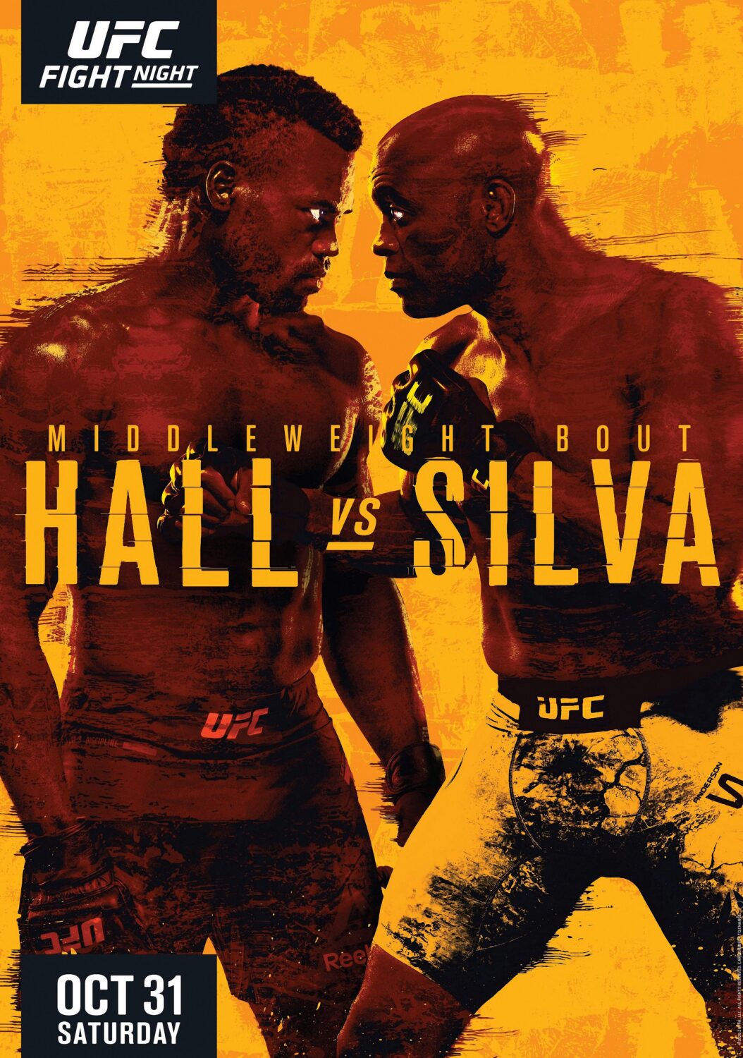 UFC Fight Night 181; Hall vs. Silva Poster Print - prints4u