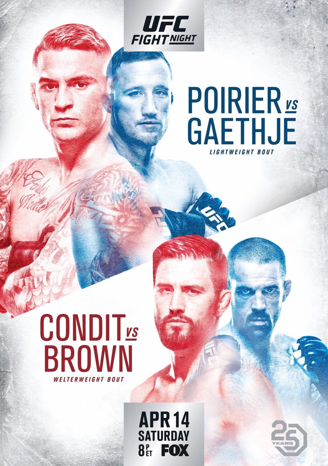UFC Fight Night; Poirier vs. Gaethje Poster