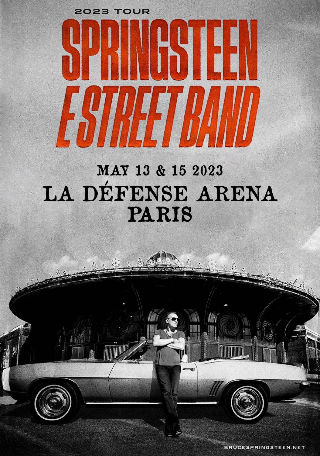 BRUCE SPRINGSTEEN 2023 Paris, France Poster Print