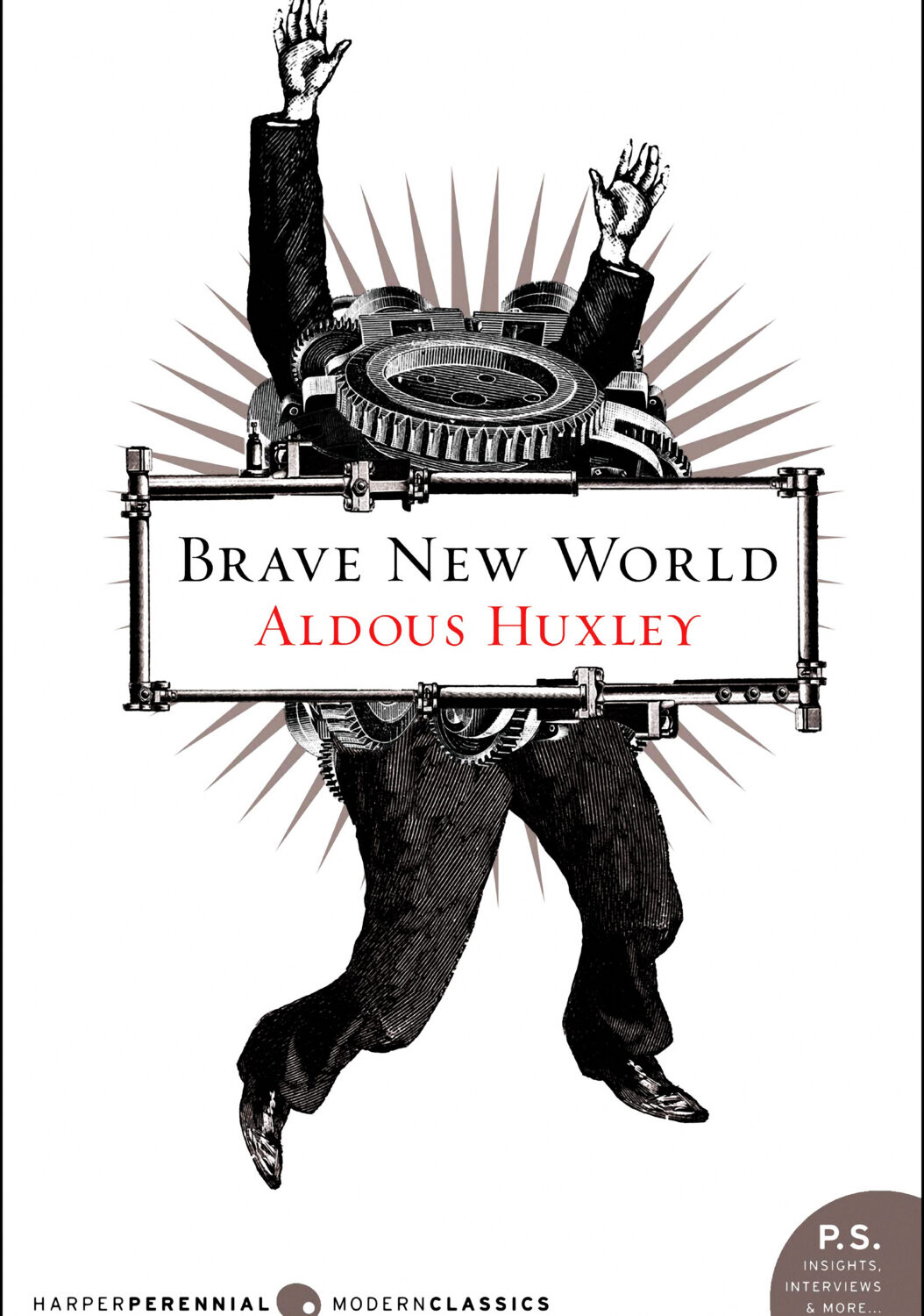 Brave New World by Aldous Huxley - Book Cover Poster Print - prints4u