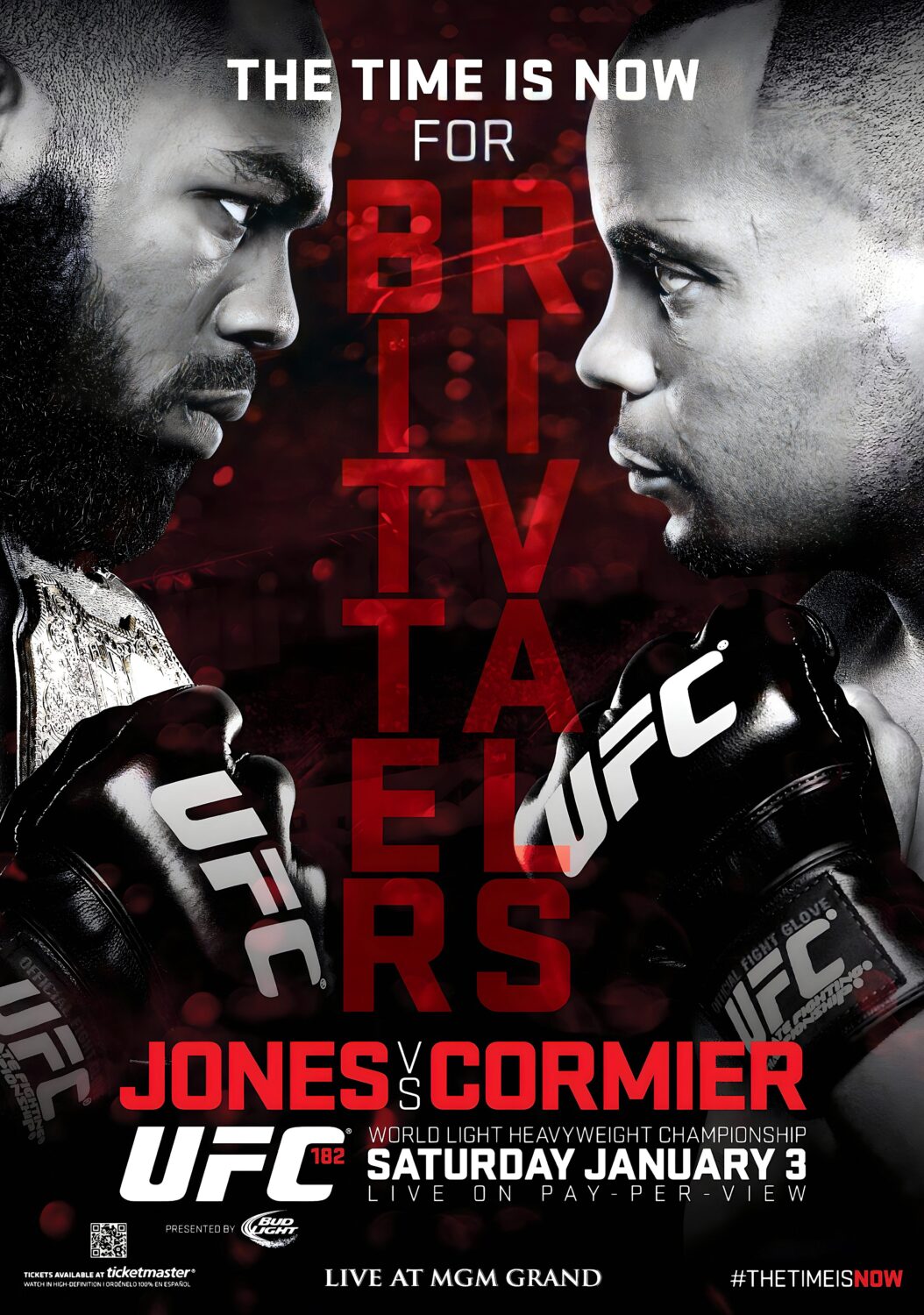 UFC 182 Jon Jones vs. Daniel Cormier 2015 Fight Poster Print