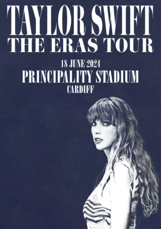 TAYLOR SWIFT Eras Stadium 2024 World Tour Cardiff Poster