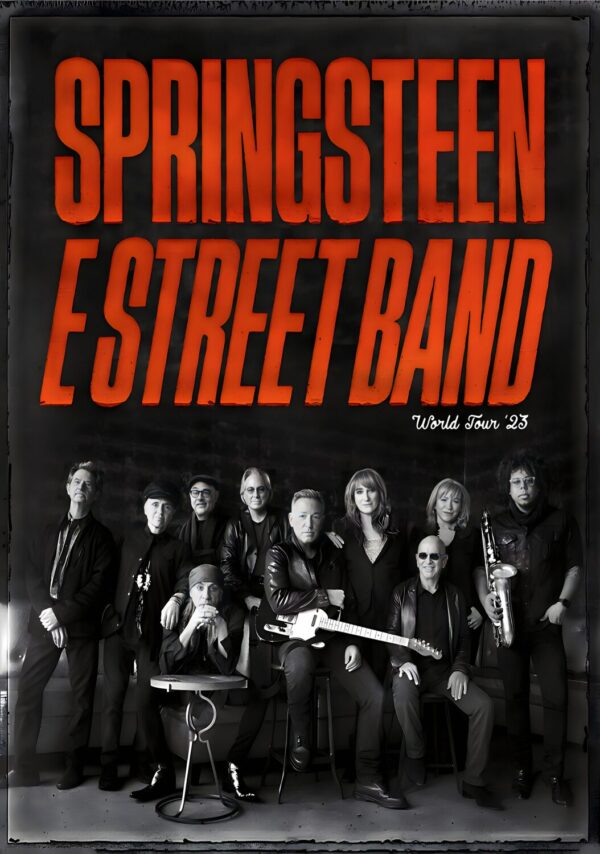 BRUCE SPRINGSTEEN & E Street Band 2023 World Tour Poster