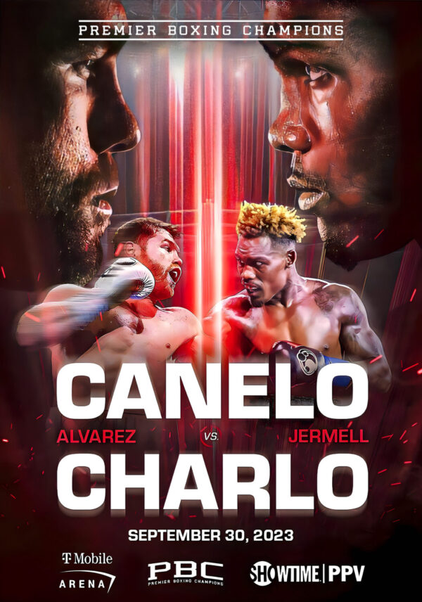 CANELO vs. JERMELL CHARLO Fight 2023 Boxing Fight Poster
