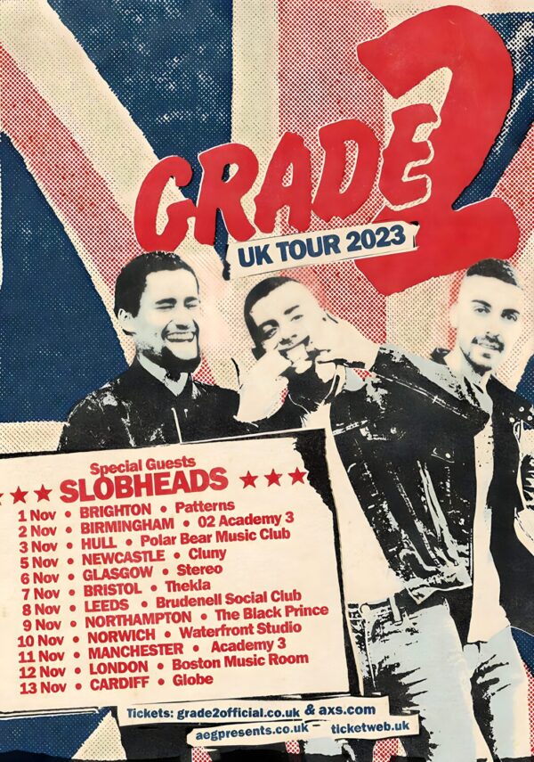 GRADE 2 Self-Titled 2023 UK Tour Poster