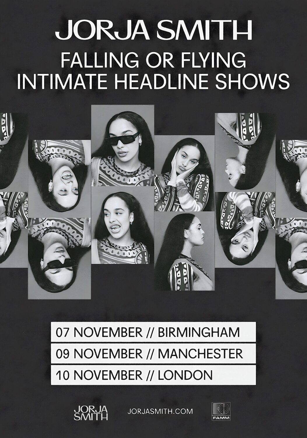JORJA SMITH Falling or Flower 2023 UK Tour Poster