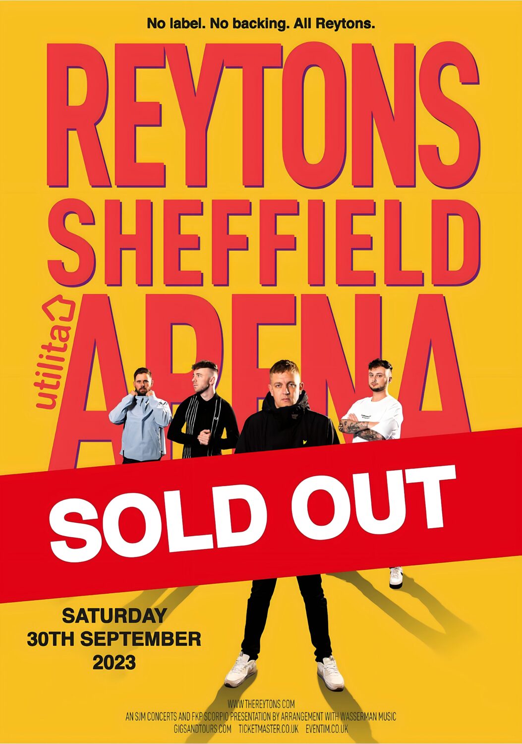 THE REYTONS 2023 Tour SHEFFIELD Poster