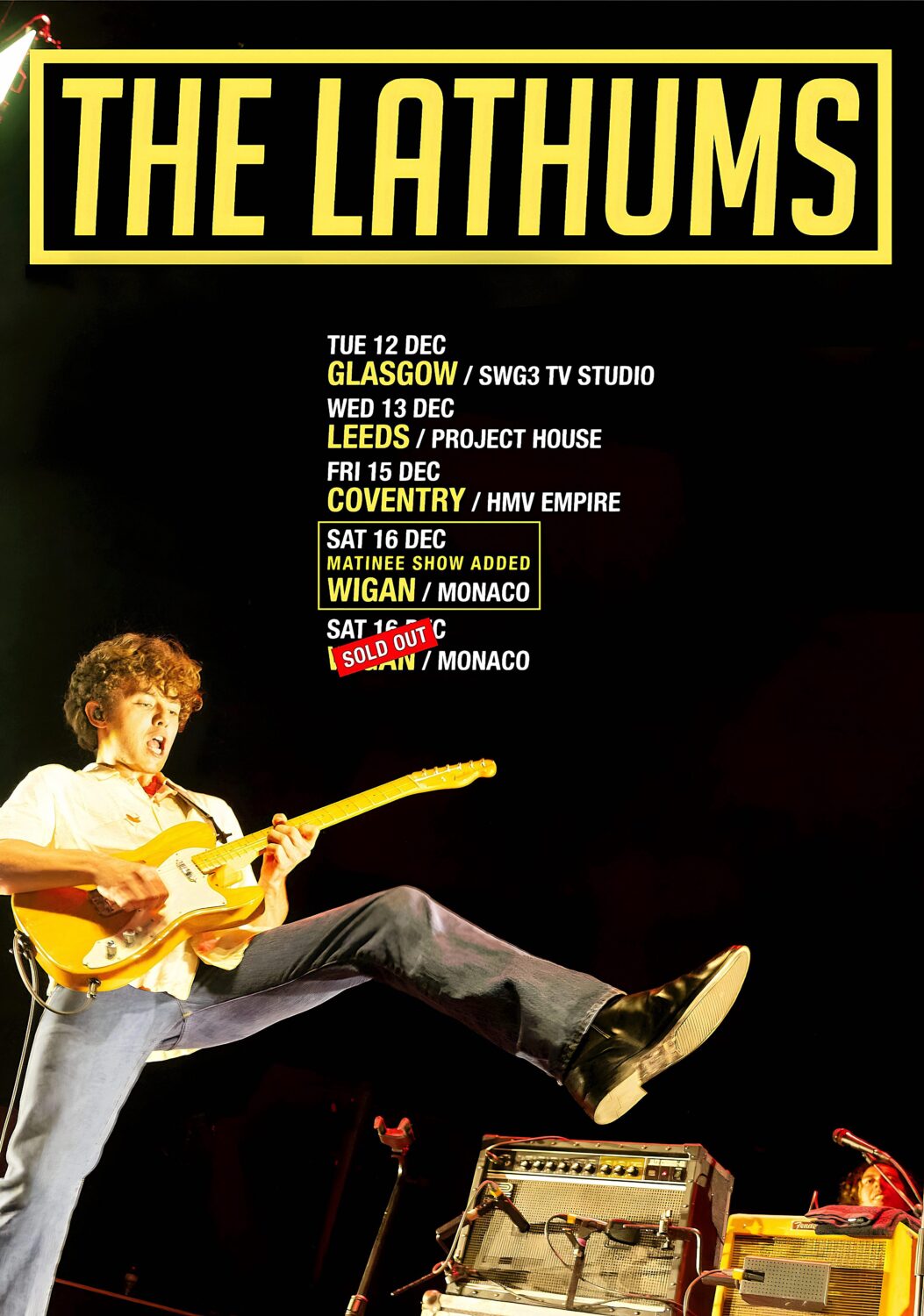 THE LATHUMS From Nothing to a Little Bit More 2023 Tour Poster