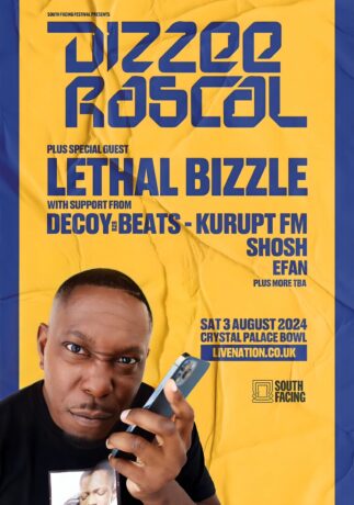 DIZZEE RASCAL 20th Anniversary Tour: LONDON Poster