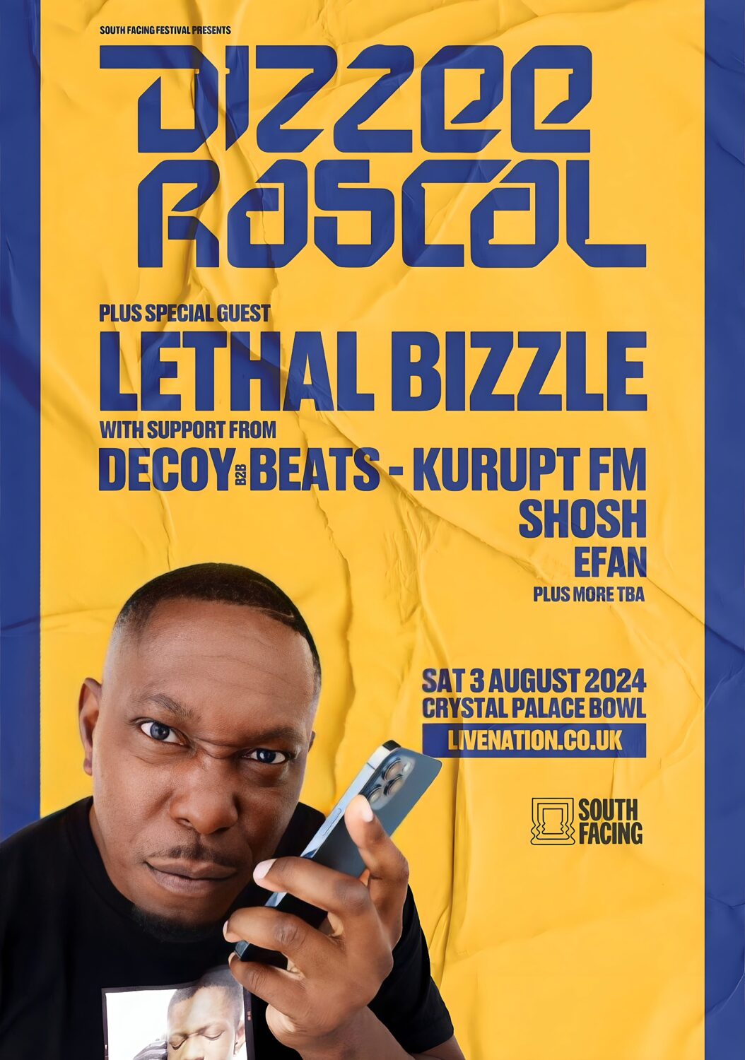 DIZZEE RASCAL 20th Anniversary Tour: LONDON Poster