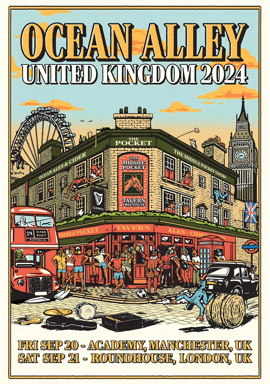 OCEAN ALLEY UK 2024 Tour: MANCHESTER & LONDON Poster