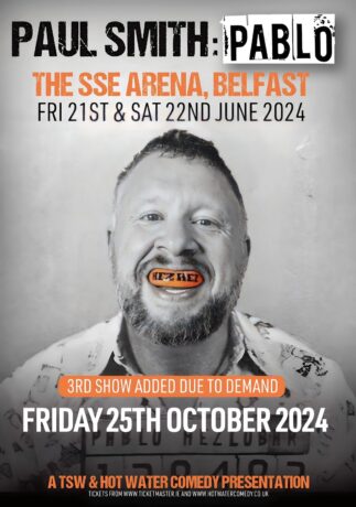 PAUL SMITH 2024 UK Tour BELFAST Poster