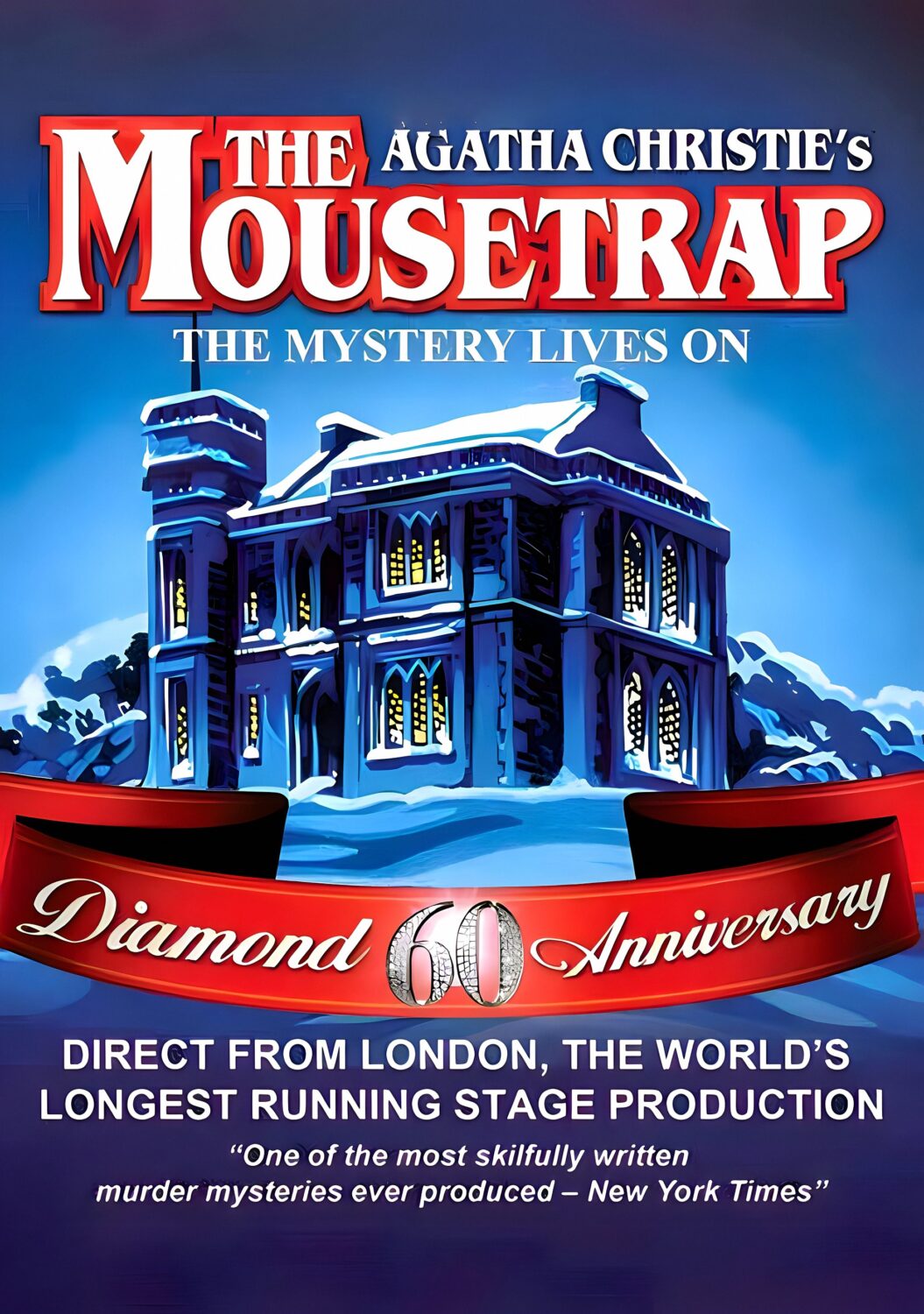 THE MOUSETRAP Musical Theatre West End Broadway Poster