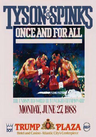 MIKE TYSON vs. LEON SPINKS Boxing Fight Poster Print