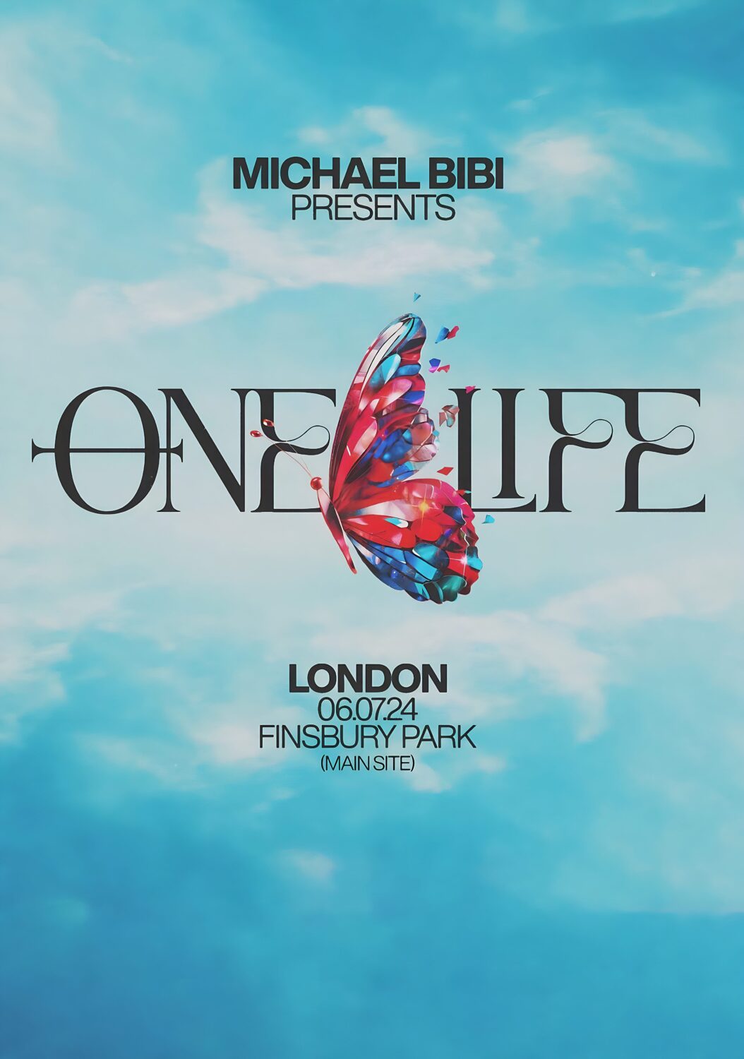 MICHAEL BIBI Tour: LONDON Finsbury Park - 6 July 2024 Poster