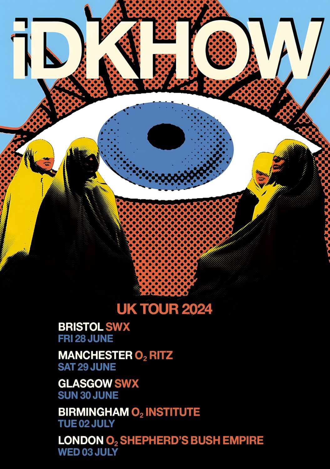 iDKHOW Gloom Division 2024 UK Tour Poster